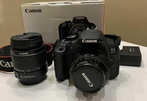 Фотоаппарат Canon 650d + 50mm 1.8