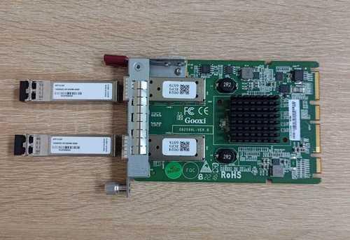 Сетевой адаптер Gooxi G82599L + SFP10-SR 2шт