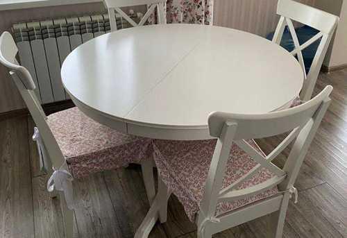 Обеденный стол и стулья IKEA