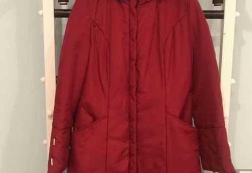 Пальто женское демисезонное с капюшоном 46