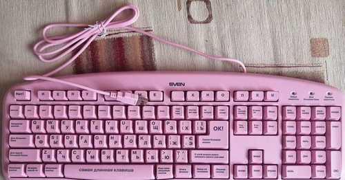 Клавиатура Sven Для Блондинок (636 pink) USB