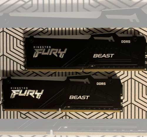 Оперативная память ddr5 kingston fury beast rgb