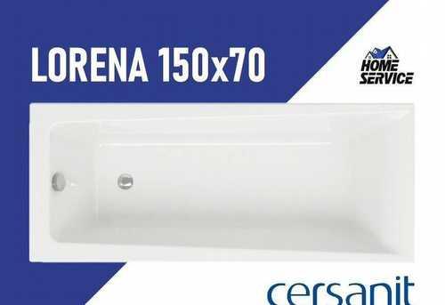 Акриловая прямоугольная ванна Lorena 150х70