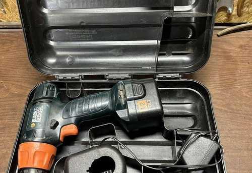 Шуруповерт black&decker 12v