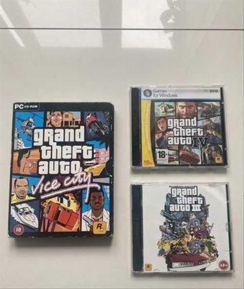 Игра (PC) GTA Grand Theft Auto (3, 4, Vice City)