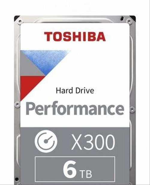 Жесткий диск Toshiba X300 hdwr460ezsta, 6тб, HDD