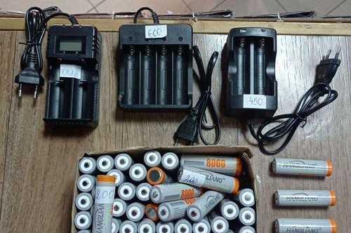 Батарейки аккумуляторные и зарядные устройства
