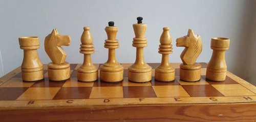 Старые деревянные шахматы СССР 1950 - 1960 гг