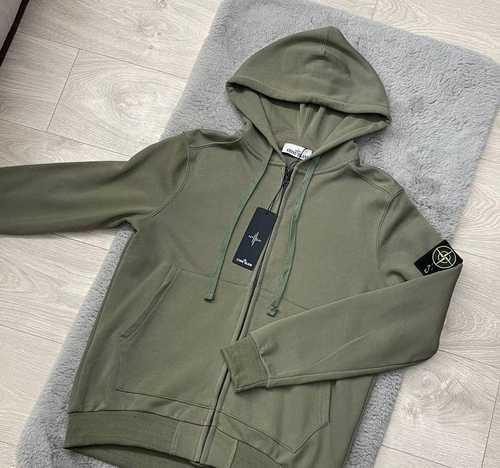 Зип-худи Stone Island хаки болотный цвет