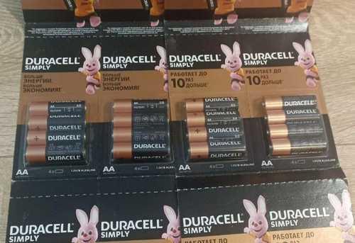 Батарейки duracell AA пальчиковые, AAA мизинчиковы