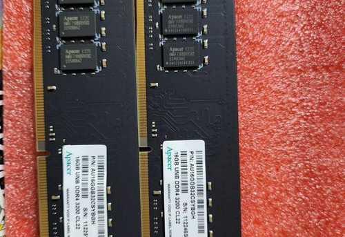 Оперативная память DDR4 Apacer 3200Мгц 32 гигабайт