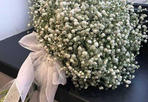 Букет невесты из гипсофилы,букет цветов, доставка