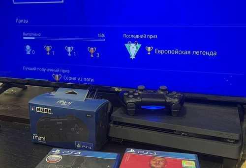 Игровая приставка ps4 slim 1tb