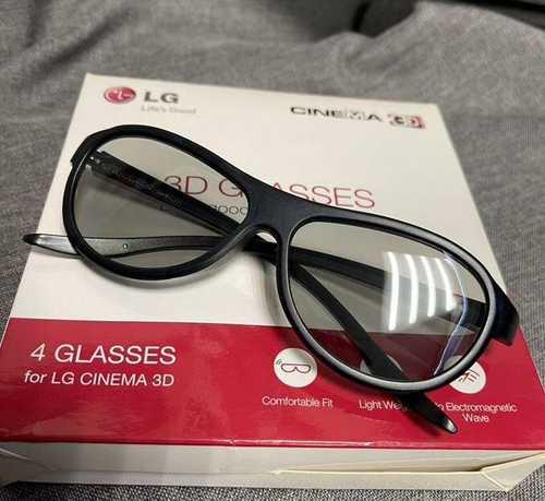 Очки 3D glassed LG 4шт new