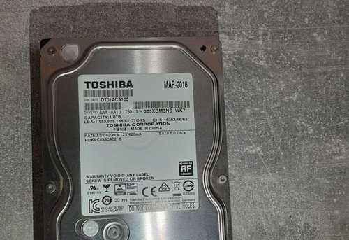 Продаю Жесткий диск Toshiba SATA 1Tb