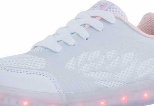 Кроссовки нарядные светящиеся для девочки LED