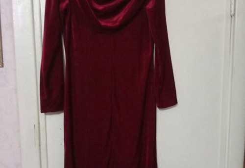Шикарное Итальянское длинное модное платье 46 р-р
