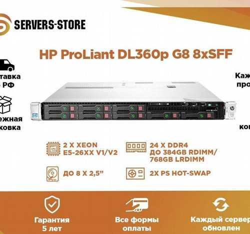 Сервер HP ProLiant DL360 G9 8xSFF