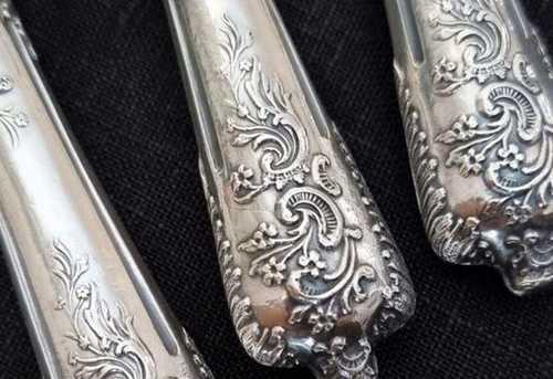 Старинные антикварные ножи с серебряной ручкой