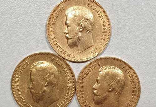 10 рублей 1902-1903 года Николая 2. Золотые монеты
