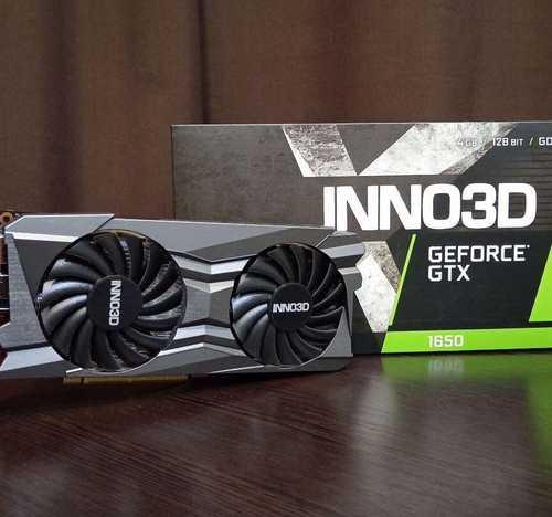 Видеокарта GTX 1650 4GB inno3D