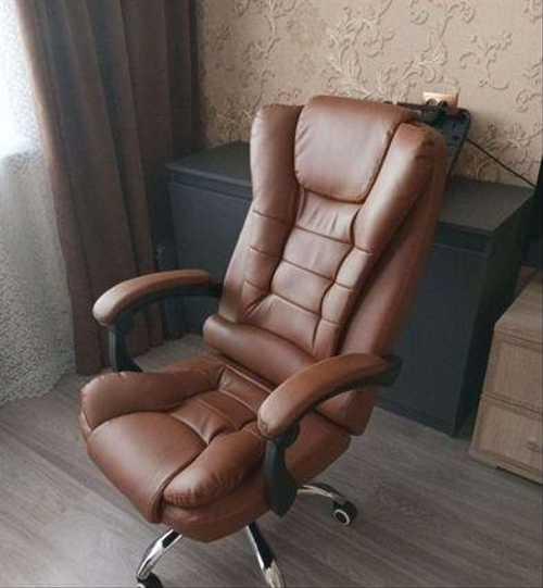 Кожанное кресло компьютерное кресло офисное