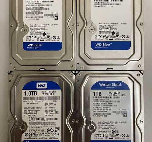 Жесткие диски WD и Seagate 1 Tb