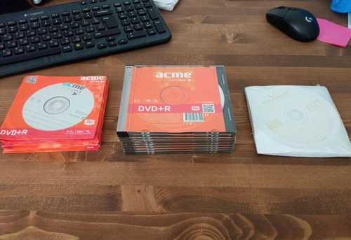 DVD+ R диски новые, запакованные