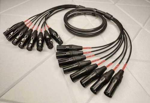 8Xlr-8xlr 15m, 4xlr-4xlr 15m, 3mх2шт., 2xlr-2xlr 1