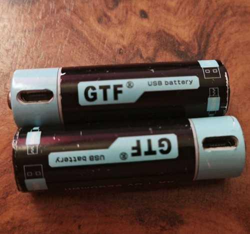 Аккумуляторные батарейки AA GTF 1.5V 1500mAh