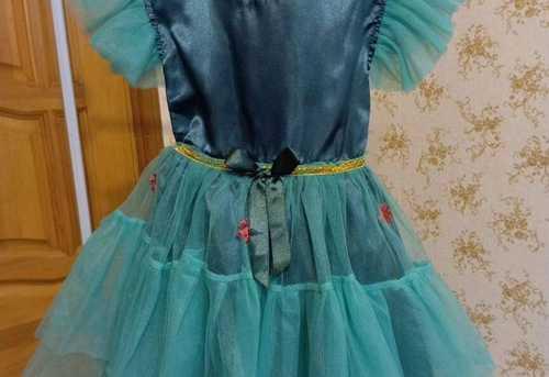 Платье новогоднее "Елочка" для девочки 3-4 года