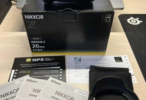 Объектив Nikon z 20mm F/1.8 s
