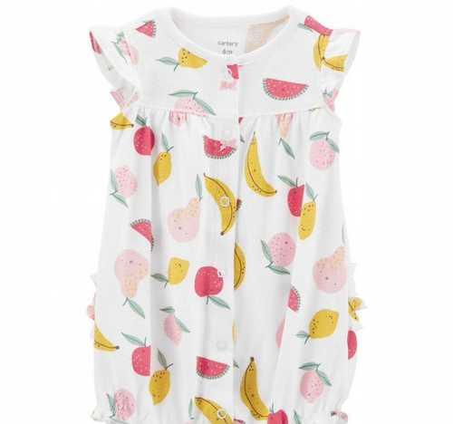 Новый песочник carters с фруктами девочка 3м