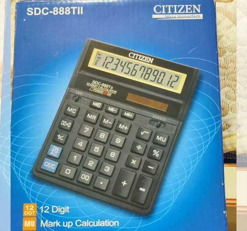 Калькулятор citizen SDC-888 TII