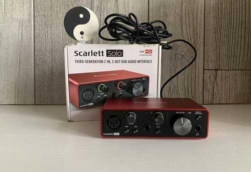 Focusrite scarlett solo 3rd gen