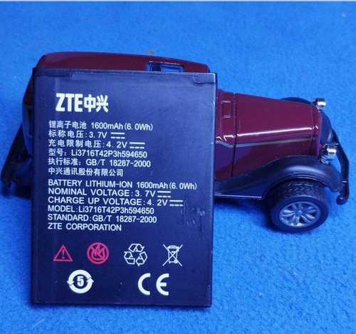 ZTE Li3716T42P3h594650. Аккумулятор. Оригинал