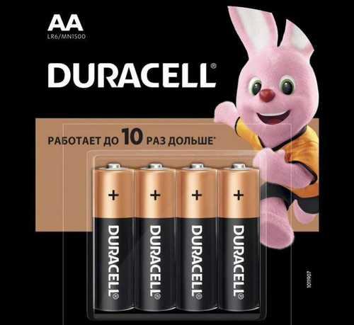 Батарейки duracell aa