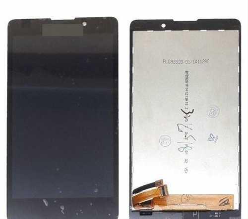 Дисплей для Nokia XL Dual SIM черный в сборе с тач