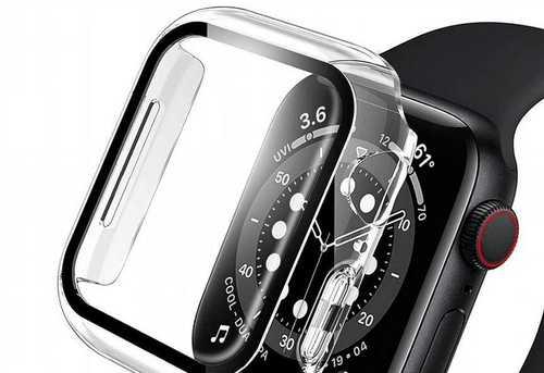 Защитное стекло Apple Watch 44 mm с бампером anank