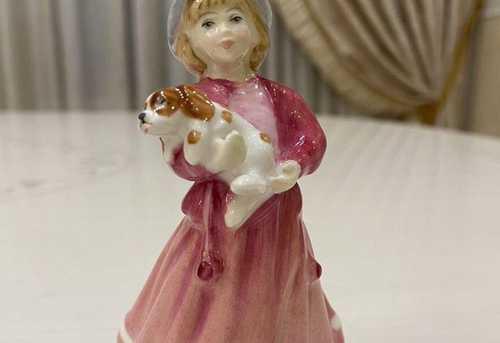 Статуэтка Девочка с собачкой Royal Doulton, Англия