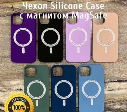 Чехол для iPhone Silicone Case с магнитом MagSafe