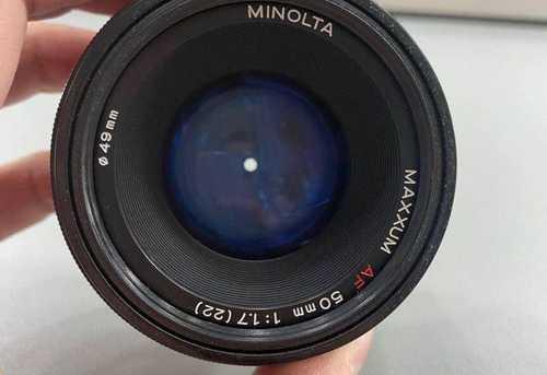 Объектив Minolta 50mm F/1.7