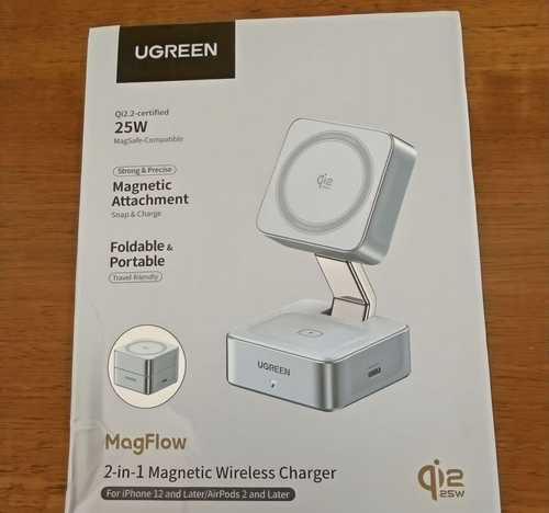 Беспроводное з.у. Ugreen Qi 2.2 25 Вт
