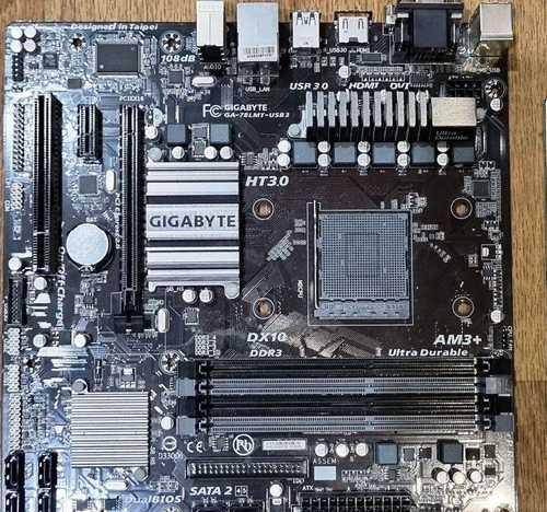 Материнская плата gigabyte ga 78lmt usb3, AM3 