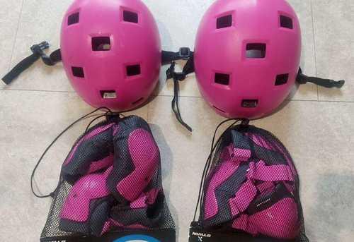 Шлем и комплект защиты детский Oxelo (Decathlon)