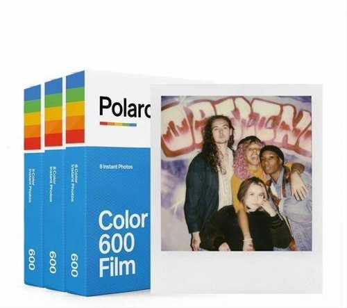 3 кассеты Polaroid 600 636 impulse 635 supercolor
