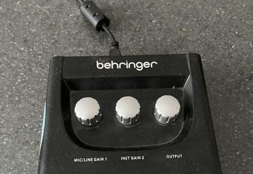 Внешняя звуковая карта behringer