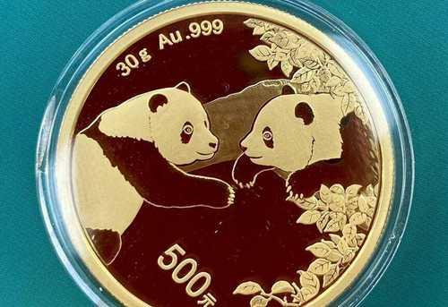 Золотая монета "Панда 2023" 30г