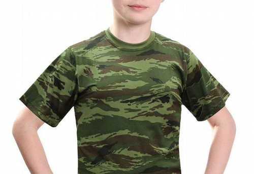 Детская хлопковая футболка камуфляж