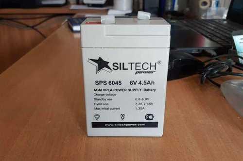 Аккумулятор siltech SPS 6045 (6V4,5A) д70ш48в100